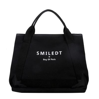 China Custom Logo Travel Polyester Women Shoulder Canvas Beach Bag for Shopping and Leisure for sale