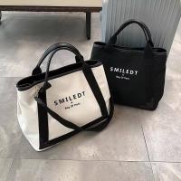 China Custom Logo Travel Polyester Women Shoulder Canvas Beach Bag for Shopping and Leisure for sale