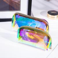 China Customized TPU Laser Cosmetic Bag Logo Printed for Portable Storage by Chic Ritzy for sale
