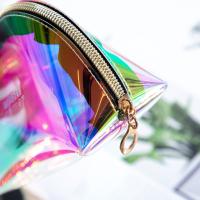 China Customized TPU Laser Cosmetic Bag Logo Printed for Portable Storage by Chic Ritzy for sale