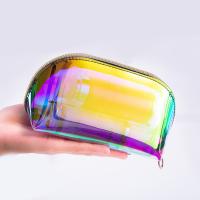 China Customized TPU Laser Cosmetic Bag Logo Printed for Portable Storage by Chic Ritzy for sale