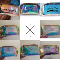 China Customized TPU Laser Cosmetic Bag Logo Printed for Portable Storage by Chic Ritzy for sale