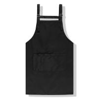 China Plain Solid Color Canvas Apron for Waterproof Kitchen in Commercial Cafe Restaurant for sale