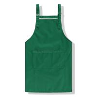 China Plain Solid Color Canvas Apron for Waterproof Kitchen in Commercial Cafe Restaurant for sale