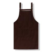 China Plain Solid Color Canvas Apron for Waterproof Kitchen in Commercial Cafe Restaurant for sale