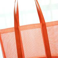 China Polyester Main Material Custom Ultralight Large Personalized Beach Mesh Tote Bag for sale