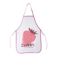 China Custom LOGO Printed Kitchen Apron with Customized Color and Waterproof PE Fabric for sale