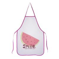 China Custom LOGO Printed Kitchen Apron with Customized Color and Waterproof PE Fabric for sale