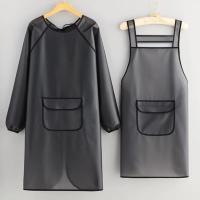 China Accepable OEM/ODM TPU Thick Hairdresser Cafe Transparent Apron for Restaurant Bar for sale