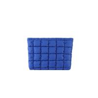 China Polyester Lining Square Feather Bag 2024 Trend Pure Color Clutch Bag for Fashionable Women for sale