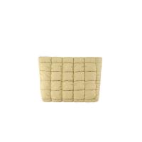 China Polyester Lining Square Feather Bag 2024 Trend Pure Color Clutch Bag for Fashionable Women for sale