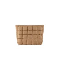 China Polyester Lining Square Feather Bag 2024 Trend Pure Color Clutch Bag for Fashionable Women for sale