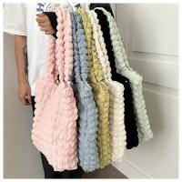 China Personality Bubble Flower Quilted Underarm Tote Shopping Bag Wrinkle Cloud Bags for Women for sale