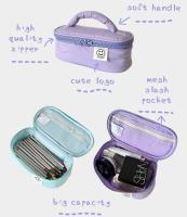 China Customized Pattern Korean Polyester Makeup Bag for Spring Storage Delivery in 15 Days for sale