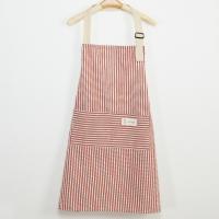China Customize Kitchen Apron With Logo Cotton Linen Wait Staff Uniform for Restaurant Bar for sale