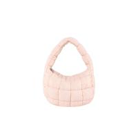 China Customized Color Handbag 2024 Trend Lattice Pattern Cotton Bag for Fashionable Women for sale