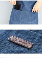 China Water Resistant Denim Apron OEM/ODM Acceptable Machine Washable for Chef Kitchen BBQ for sale
