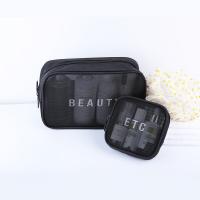 China Mini Portable Storage Bag for Waterproof Transparent Nylon Mesh Custom Logo Travel Kits for sale