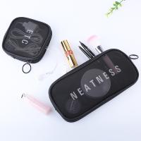 China Mini Portable Storage Bag for Waterproof Transparent Nylon Mesh Custom Logo Travel Kits for sale