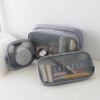 China Mini Portable Storage Bag for Waterproof Transparent Nylon Mesh Custom Logo Travel Kits for sale