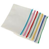 China Custom Logo Printed Canvas Zipper White Makeup Bag for Travel and Cosmetic Storage for sale