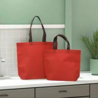 China Customized Color Non-Woven Grocery Totebag for Gift Bag Non Woven Fabric Shopping Tote for sale