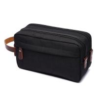 China Waterproof Custom Logo Print Travel Toiletry Bag Big Capacity Polyester Cosmetic Bag for sale