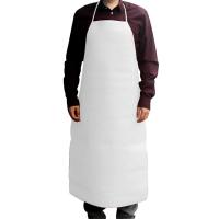 China Custom Plain Long Bib PU Leather Cooking Kitchen Work Apron with Acceptable OEM/ODM for sale