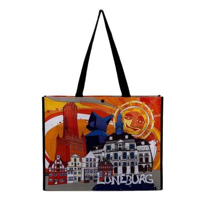 China Customized Reusable Fabric Nonwoven Grocery Shopping Bags for Newest Fashinable Style for sale