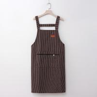 China Customized Logo Aprons For Cooking and Restaurant Full Length Adjustable Organic Cotton for sale
