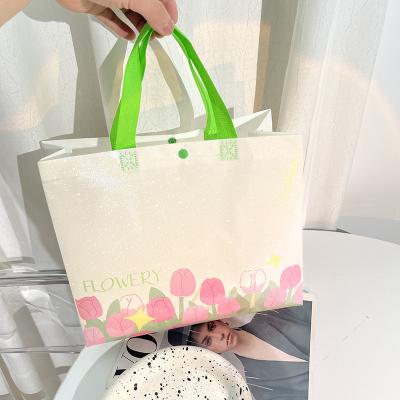 China Non Woven Tote Bag with Curved Corners and Customized Color Eco Shopping Customized for sale
