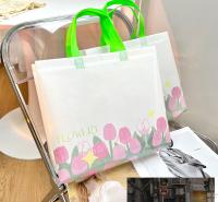 China Non Woven Tote Bag with Curved Corners and Customized Color Eco Shopping Customized for sale