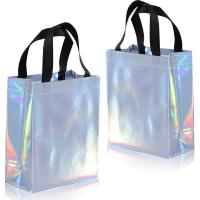 China Customized Non-Woven Shopping Bag With Logo Eco Friendly Fabric Grocery White Tote Bags for sale