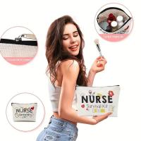 China Custom Logo Printed Storage Bag Toiletry Travel Makeup Pouch Reusable Canvas Jute Cotton Cosmetic Bag for sale