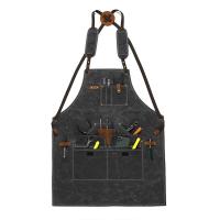 China Custom Heavy Duty Canvas Tool Apron for Working and Chef Cooking BBQ Newest Fashinable for sale