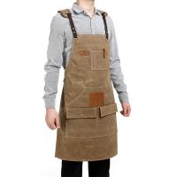 China Custom Heavy Duty Canvas Tool Apron for Working and Chef Cooking BBQ Newest Fashinable for sale