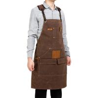 China Custom Heavy Duty Canvas Tool Apron for Working and Chef Cooking BBQ Newest Fashinable for sale