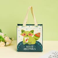 China Newest Fashionable Recyclable Non-woven Grocery Bag With Logo for Medium-Sized Items for sale