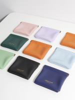 China Custom Logo Print Small PU Leather Storage Bag with Letter Pattern and Customized Logo for sale