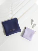 China Custom Logo Print Small PU Leather Storage Bag with Letter Pattern and Customized Logo for sale