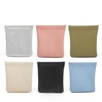 China Custom Logo Print Small PU Leather Storage Bag with Letter Pattern and Customized Logo for sale