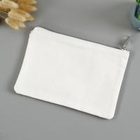 China Zipper Closure Double Sided Cosmetic Bag for Accessories in Eco-Friendly Cotton Canvas for sale
