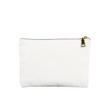 China Zipper Closure Double Sided Cosmetic Bag for Accessories in Eco-Friendly Cotton Canvas for sale