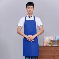 China Custom Logo Printed Green Linen Women Cotton Apron With Logo Newest Fashinable Style for sale