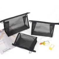 China Acceptable OEM/ODM Customized Color Portable Mesh Washbag for Recycled Logo Storage for sale