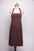 China Custom Logo Printed Green Linen Women Cotton Apron With Logo Newest Fashinable Style for sale