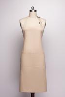 China Custom Logo Printed Green Linen Women Cotton Apron With Logo Newest Fashinable Style for sale