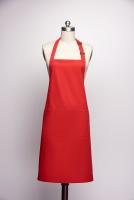 China Custom Logo Printed Green Linen Women Cotton Apron With Logo Newest Fashinable Style for sale