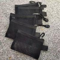 China Acceptable OEM/ODM Customized Color Portable Mesh Washbag for Recycled Logo Storage for sale