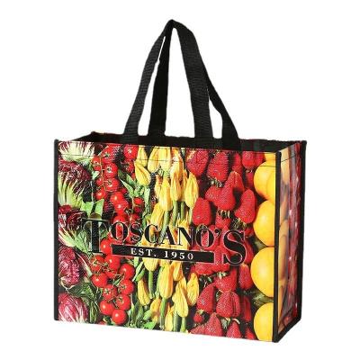 China Customized Printing Non-Woven Resuable Fabric Shopping Tote Bags with Logo for sale